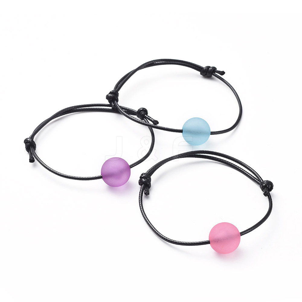 Wholesale Adjustable Waxed Polyester Cord Bracelets ...