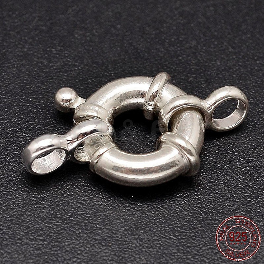Wholesale 925 Sterling Silver Spring Ring Clasps Sets ...