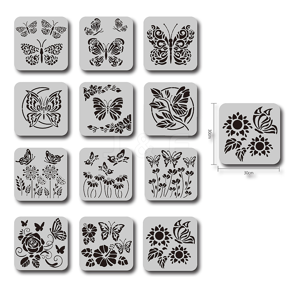 Wholesale Large Plastic Reusable Drawing Painting Stencils Templates ...